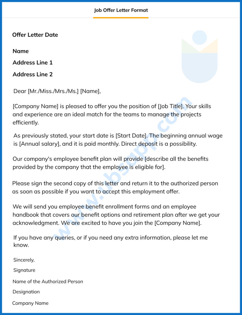 Job Offer Letter Format Example Meaning And More UBS