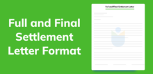 Full and Final Settlement Letter - Format, Meaning, Examples, and More
