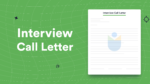 Interview Call Letter - Format, Meaning, Tips, and Examples