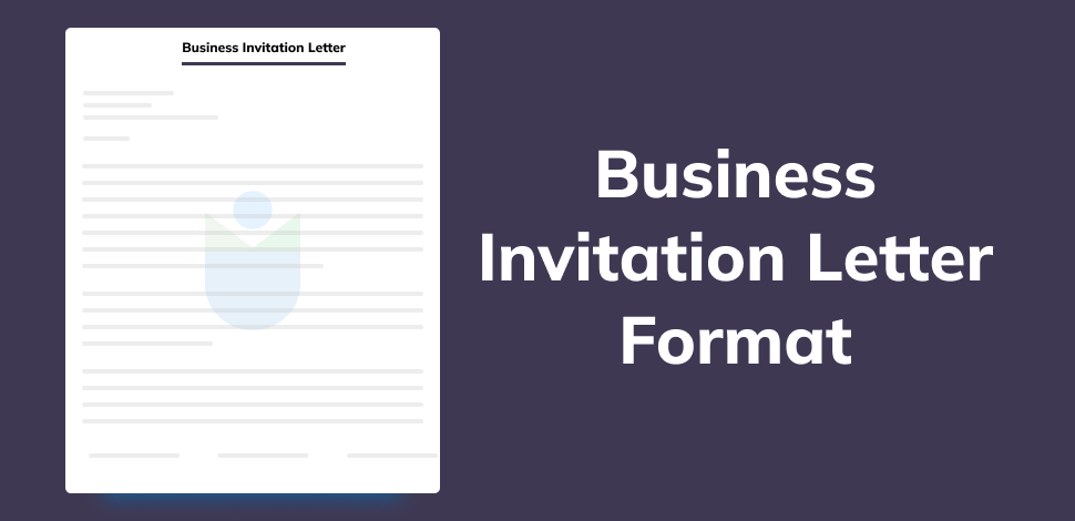 Business Event Invitation Letter Format Meaning Tips Examples And 