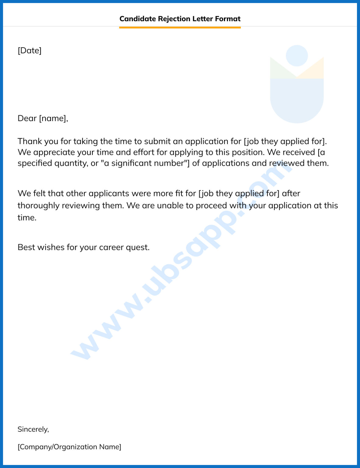 Candidate Rejection Letter - Format, Know the What, When, Why and How