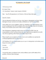 What is a Re-Designation Letter? Format and How is it Used? | UBS