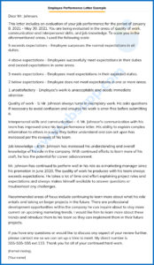 Employee Performance Letter - Format, Tips, Sample, Examples, and More ...