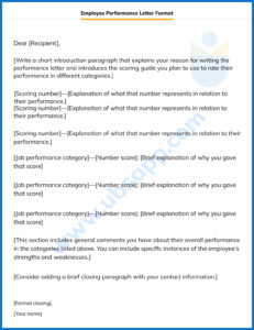 Employee Performance Letter - Format, Tips, Sample, Examples, and More ...