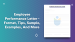 Employee Performance Letter - Format, Tips, Sample, Examples, and More ...